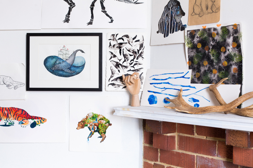 Furry Little Peach et ses peintures féériques