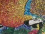 Une fresque gigantesque recycle des bouchons en plastique